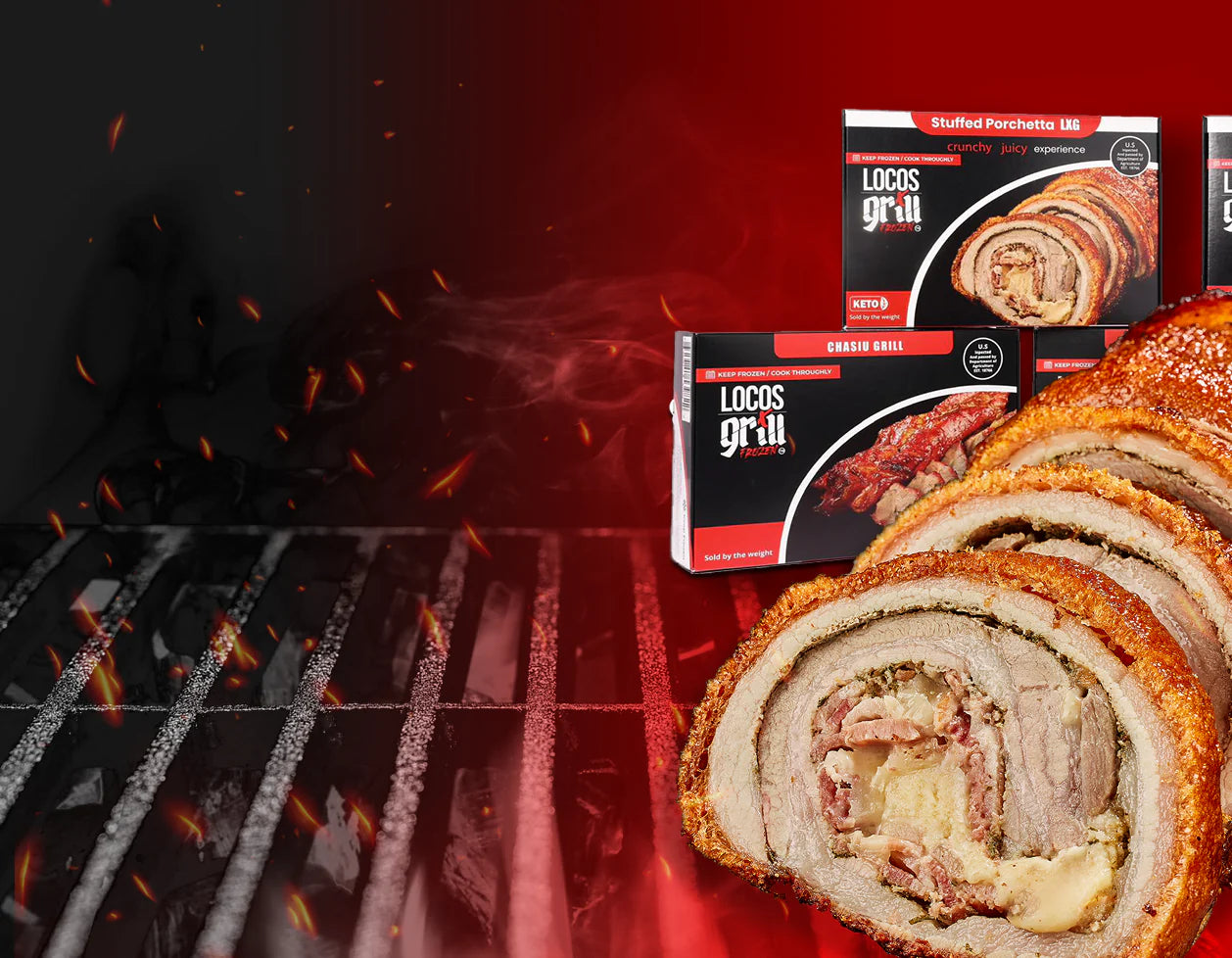 Stuffed Porchetta LXG crunchy juicy / Locos x grill – saboresmarketfrozen